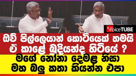 ඔව් පිල්ලෙයාන් කොටියෙක් තමයි ඒ කාළේ බුදියන්ද හිටියේ මගේ නෝනා දෙමළ