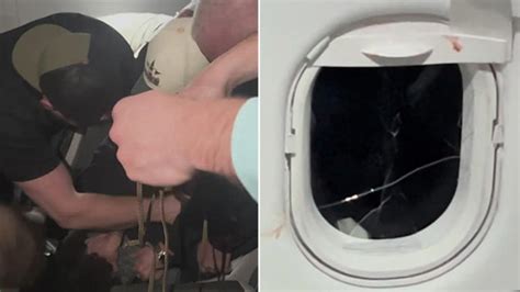 Passenger Restrained After Cracking Window During Mid Flight Chaos On