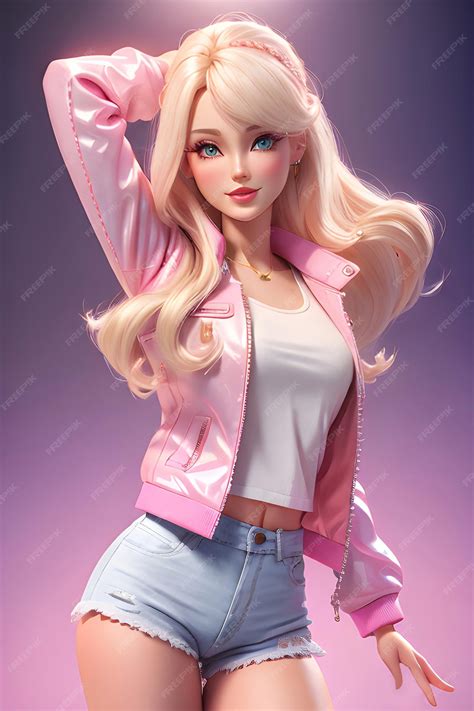 Premium Photo Barbie Doll 3d Ai Generated Illustration