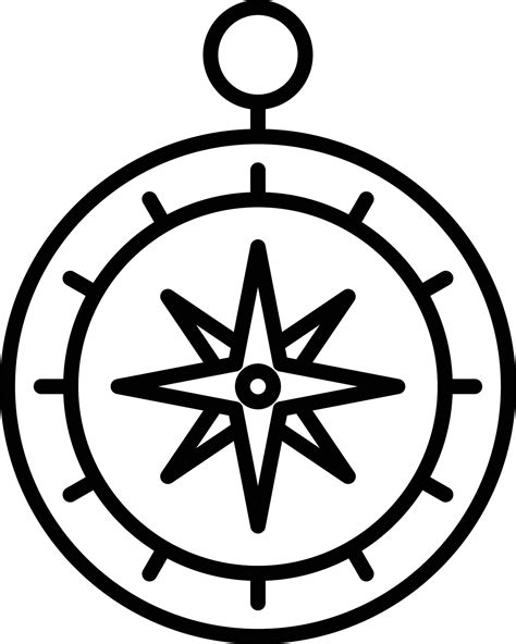Compass Outline Icon 9243854 Vector Art At Vecteezy