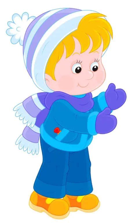 Клипарт Игры детей зимой клипарт картинки зима дети Интересный контент в группе