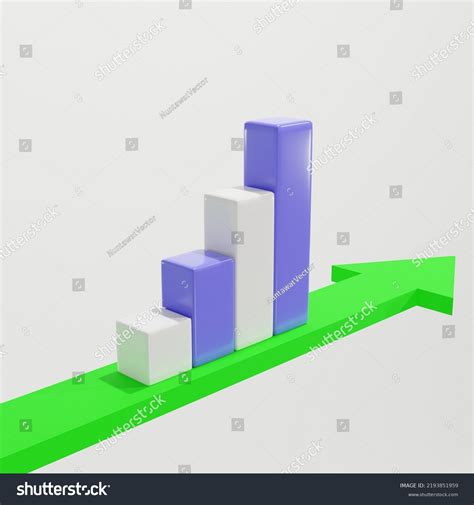 D Render Illustration Arrow Growth Diagram Stock Illustration Shutterstock