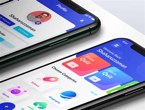 Quizai Quiz Learning IOS Mobile App UI Behance