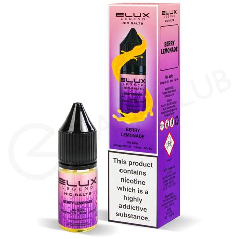 Berry Lemonade Elux Legend Nic Salt E Liquid 3 For £10