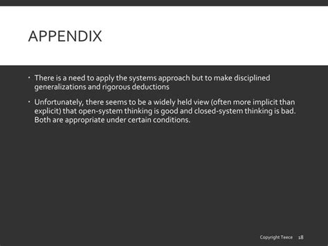 Dynamic Capabilities As Workable Systems Theory Ppt