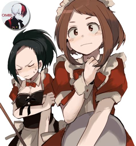 Render Momo Yaoyorozu Ochako Uraraka