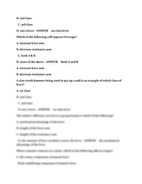 SOLUTION Biomechanics 13 Exam Questions And Answers 2023 Studypool