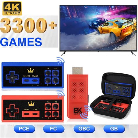 4K ТВ игровая приставка 8 бит King HD игровая консоль встроенная в 3300 ...