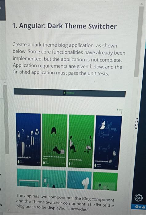 Solved Angular Dark Theme Switcher A Create A Dark Chegg
