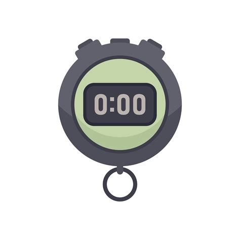 Alarm Stopwatch Icon Flat Vector Stop Clock 17336819 Vector Art At Vecteezy