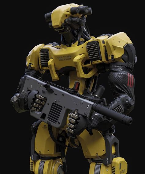 Interceptor Robot Character Unreal Model Turbosquid 1409896