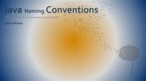 Ppt Java Naming Conventions Powerpoint Presentation Free Download