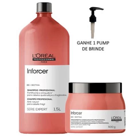 Loreal Inforcer Shampoo 1 5l Withpump बालों का शैम्पू Prokare A