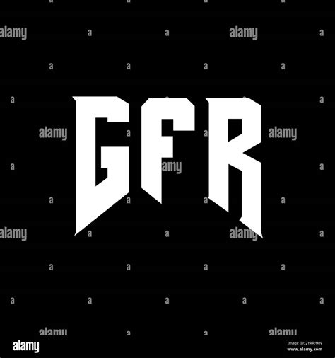 Gfr Letter Logo Design For Technology Company Gfr Logo Design Black