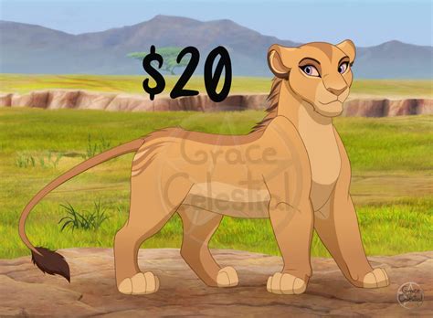 Tlk Adoptable Lioness Open By Gracecelestial On Deviantart
