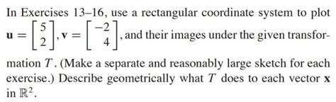 Solved In Exercises 1316 Use A Rectangular Coordinate
