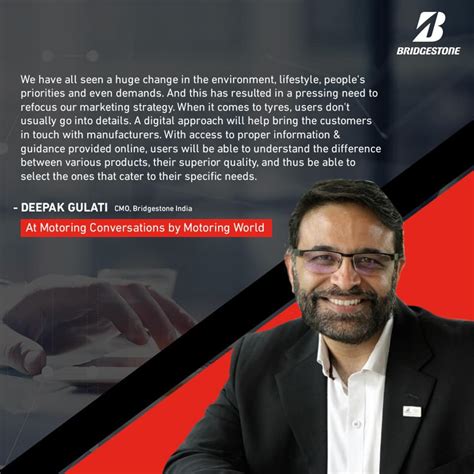 our cmo deepak gulati recently bridgestone india facebook