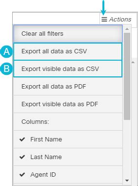 Export And View Page Data