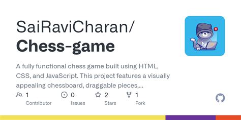 Github Sairavicharanchess Game A Fully Functional Chess Game Built