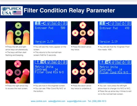 digital filter condition relay parameter purex blog