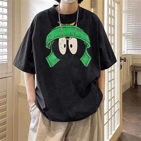 Vintage美式复古水洗做旧短袖t恤男撕裂印花高街小众ins潮流上衣虎窝淘