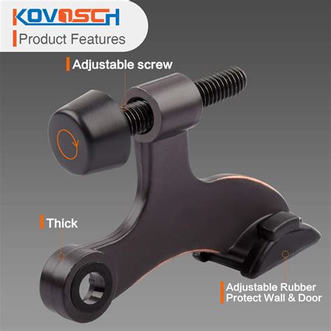 Snapklik KOVOSCH 6 Pack Hinge Pin Door Stopper Oil Rubbed Bronze
