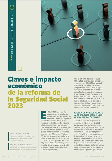 Claves E Impacto Económico De La Reforma De La Seguridad Social 2023