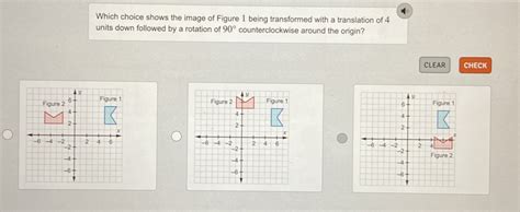 Which Choice Shows The Image Of Figure 1 Being Transformed With A