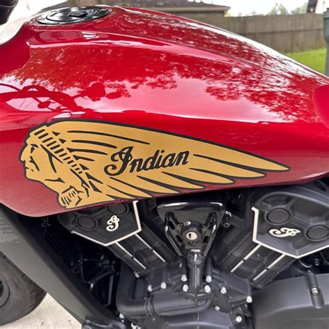 Custom Indian Motorcycle Gas Tank Decal Left And Right 2pc Etsy