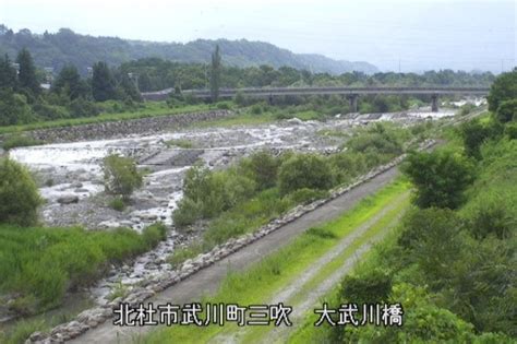大武川大武川橋ライブカメラ 山梨県北杜市武川町三吹 ライブカメラDB