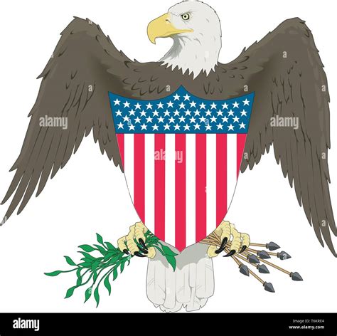 Eagle Crest Vector Illustration Stock Vector Image And Art Alamy