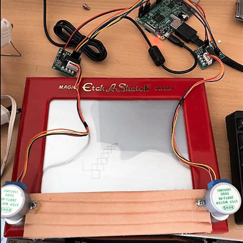 Bot Makes Etch A Sketch Art In One Continuous Line Hackaday