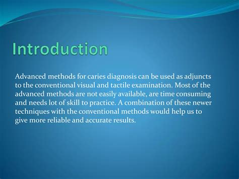 Contemporary Methods Of Caries Detection Pptx