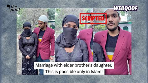 Scripted Video Shared With Communal Claim Of Woman Marrying Her Uncle