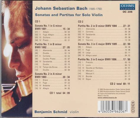 Yahoo オークション J S バッハ ヴァイオリン作品全集（5cdセット）