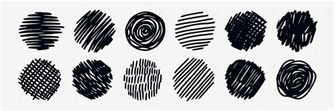 Hand Drawn Scribble Circle Bubbles Sphere Graffiti Circular Png And