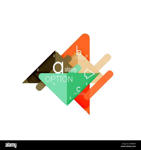 Triangle Data Visualization Design Option Infographic Layout Triangle