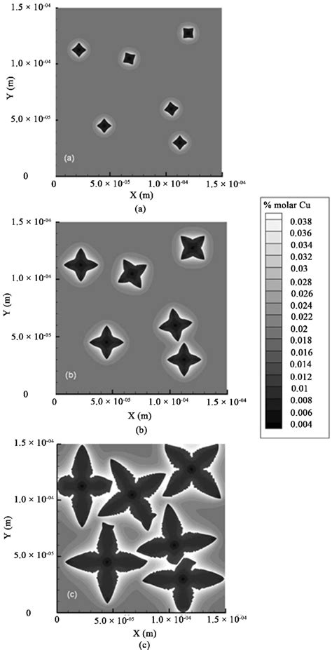 simulation of the multiple dendrite growth of al cu binary alloy under