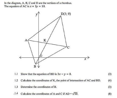 Solved In The Diagram A B C And D Are The Vertices Of A Chegg Com