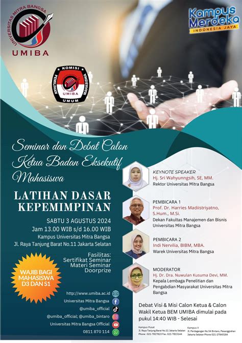 Audiensi Bersama Universitas Muhammadiyah Jakarta Universitas Mitra