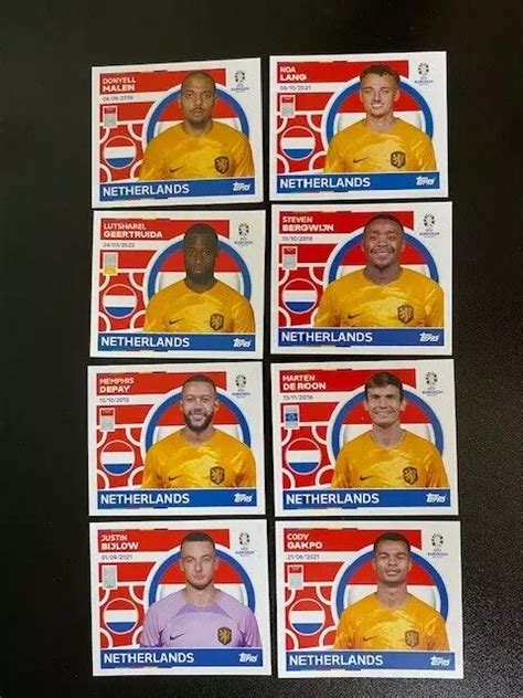 Topps Uefa Euro 2024 Stickers Mixed Lot Of Stickers Holland £250