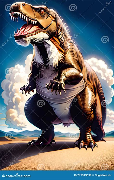 Tyrannosaurus Rex Illustration Stock Illustration Illustration Of