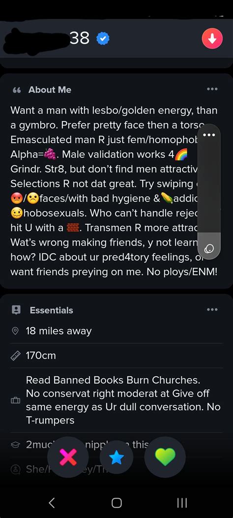 Might Be The Most Unhinged Profile Ive Seen Rtinder