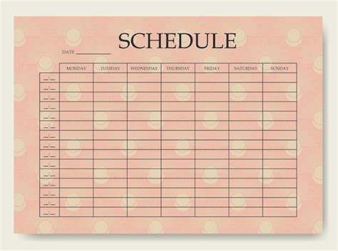 Feuille De Travail D illustration De Liste De Planificateur Modèle Rose