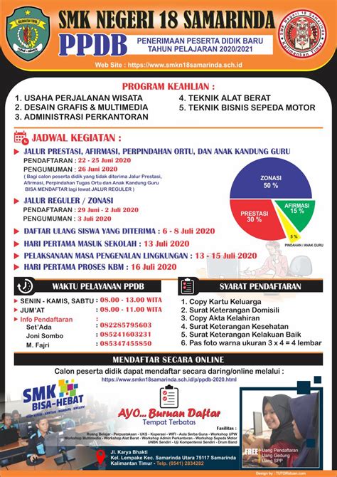 Desain Pamplet Ppdb 2020 Sma Smk Dengan Coreldraw Free Cdr