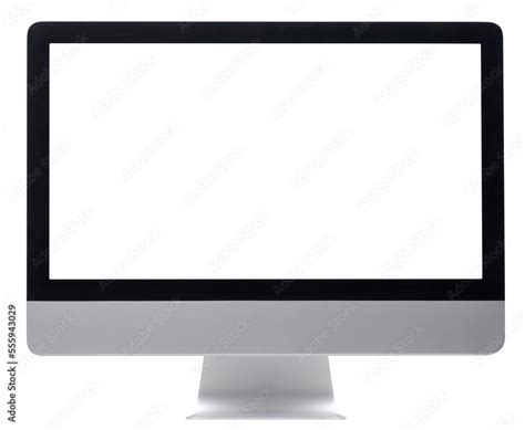 Computer Monitor With Blank Screen Stock Photo Adobe Stock