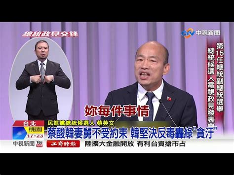政見會5大議題pk 蔡稱韓總機 韓嗆讀稿機│中視新聞 20191228