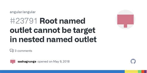 Root Named Outlet Cannot Be Target In Nested Named Outlet · Issue