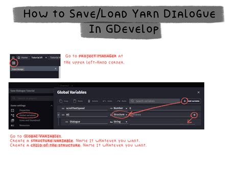 Gdevelop Saveload Yarn Dialogue Dialogue System By H0ndred