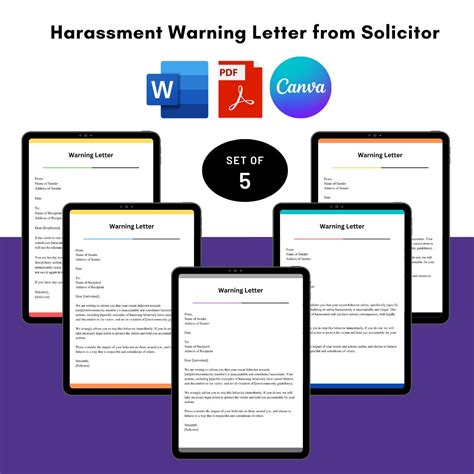 Sample Harassment Warning Letter From Solicitor Template Diy